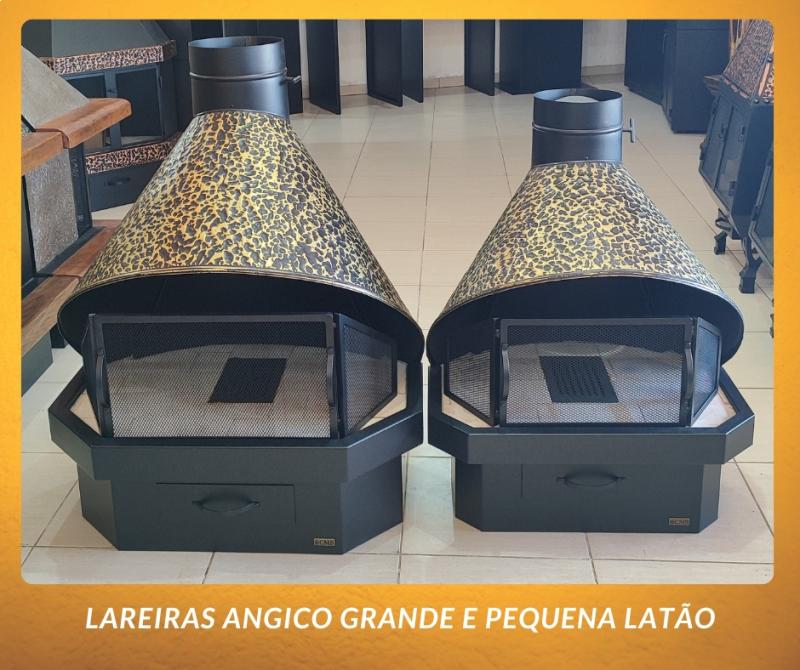 Lareiras ANGICO Grande e Pequena Latão - CMS